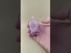 Nice Design Clear Purple Glass Bottle for Essence