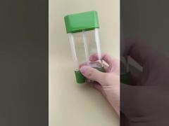 Clear Smooth Lip Balm Packaging with Green Lid 2315 for Lipsticks