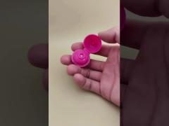 Plastique rose petit couvercle sphérique lisse pour bouteilles cosmétiques