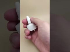 Couvercle à gelée en plastique à côtes blanches pour bouteilles de peinture