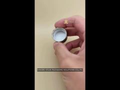 wood grain plastic round smooth cap for cosmetic bottles