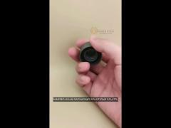 grey plastic smooth matte cap for cosmetic bottles