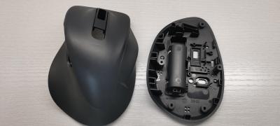 China Ergonomic Black Plastic Molding Parts Computer Mouse Shell Precision OEM Design for sale