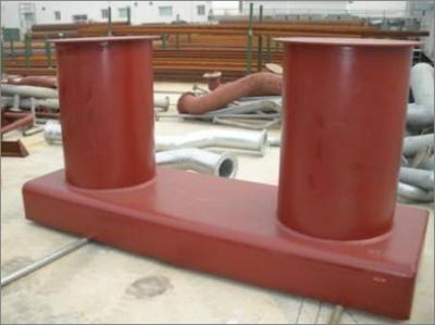 China High performance Customized Cast Iron Mooring Cleats Ballards Single / Double / Cross Dock Bollards for sale