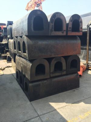 China Ship Alongside Marine Dock Fenders , Marine D Type Natural Rubber Fender for sale