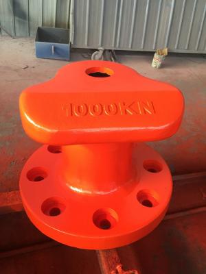 China Funktions-Lasts-Marinet-stück Kopf-Schiffspoller des Soem-Liegeplatz-Komponenten-Kohlenstoffstahl-1000KN zu verkaufen