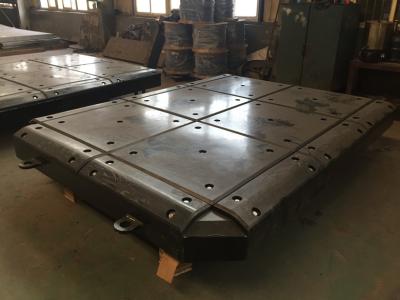 China Marine Rubber Fender Panel , Marine Bumpers Plate With UHMW PE Face Pads for sale