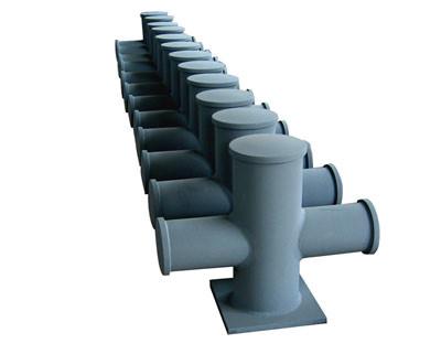 Cina Singolo iniettore di Marine Mooring Bollard Grey Epoxy dell'incrocio in vendita