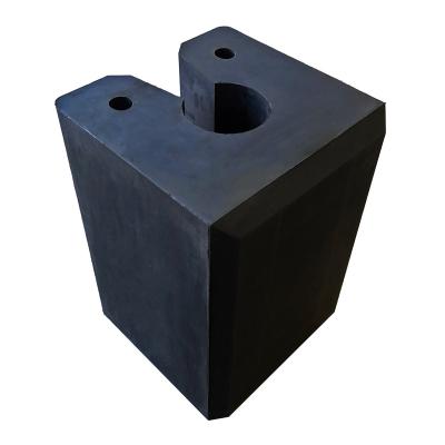 China NBR 70 Degree Shore Rubber Fender Keyhole Type Boat Dock Fenders for sale