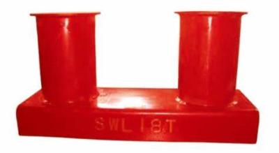 China Los componentes del amarre del arrabio envían el doble Bitts Marine Bollard en venta