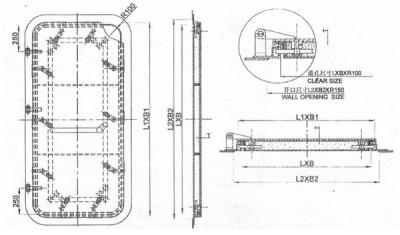 China Quick Opening Closing Marine Doors With Single Handle Fireproof Emergency Exit Doors for sale