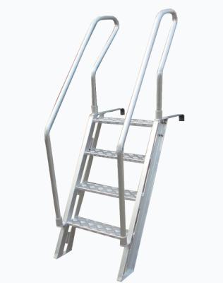 China Aluminium Alloy Marine Boarding Ladder Anti-Slip Feet Strong Anti-Rust Bulwark Ladder for sale