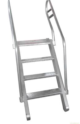 China Aluminium Alloy Marine Boarding Ladder Anti-Slip Feet Strong Anti-Rust Bulwark Ladder for sale