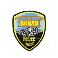 China Custom Felt Adhesive Embroidered Patches Plastic Backing 100 Percent Embroidery Area No Minimum for sale