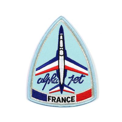 Toppe ricamate adesivo del feltro di abitudine per la protezione di plastica dei vestiti o secondo la richiesta