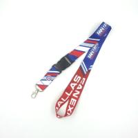 China Custom Dye Sublimation Polyester Lanyards 25mm Width 580mm Length Full Color Printed for sale