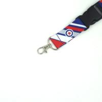 China Custom Dye Sublimation Polyester Lanyards 25mm Width 580mm Length Full Color Printed for sale