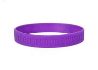 China Custom Debossed Silicone Wristbands 202x12x2mm Solid Colors for Events for sale