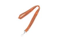 China Custom Polyester Double Hook Lanyard 2cm Wide with Breakaway Clasp for Safety for sale