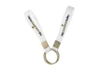 China Custom Soft PVC Keychains White Colorful Design 195x12x2mm Durable Hog Toughness for sale