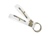 China Custom Soft PVC Keychains White Colorful Design 195x12x2mm Durable Hog Toughness for sale