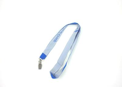 Materiali tessuti abitudine di protezione dell'ambiente delle cordicelle del collo con la clip del distintivo del metallo