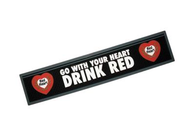 China Customized Logo Plastic Soft PVC Bar Mat CMYK Color Low Cadmium Material for sale