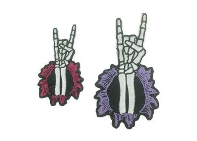 Il confine del taglio del calore cuce sulle toppe ricamate, toppa ricamata amichevole del distintivo di Eco