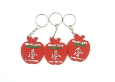 Cina Il PVC Apple modella sbiadirsi non duraturo di Keychains di anime su ordinazione lavabile in vendita
