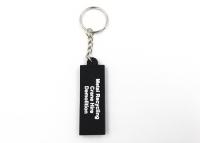 China Personalized Rectangle Shape Soft PVC Keychains Double Side Rubber Material for sale