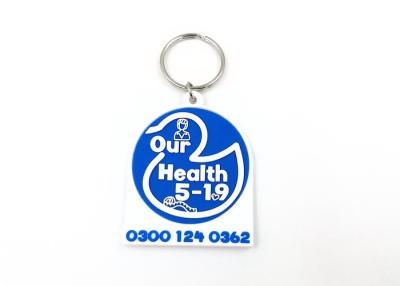 Cina Portiere promozionale del PVC dell'oggetto, PVC Keychain di anime del metallo 2D non tossico in vendita