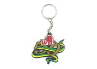 China Custom 3D Soft PVC Keychains Single or Double Sided Promotional Gift 5cm for sale