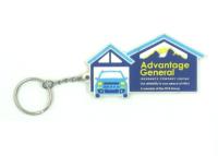 China Custom 3D Soft PVC Keychains Single or Double Sided Promotional Gift 5cm for sale