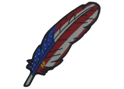 L'adesivo personale ha ricamato le toppe con il bordo di Merrowed del taglio del laser