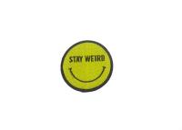 China Custom Embroidered Patches Round Shape Iron On Up to 12 Colors Laser Cut Merrowed Edge for sale