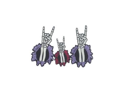 Progettazione ricamata autoadesiva su misura delle toppe 3D con stampa