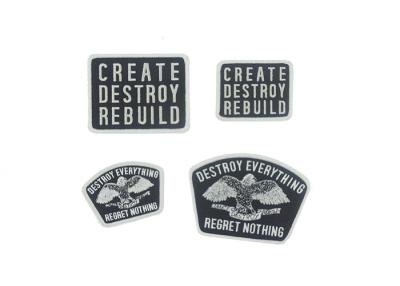 Il tessuto cuce - sul quadrato delle toppe ricamato adesivo/sulla forma su ordinazione