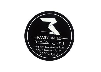 China Reusable Round Custom Soft PVC Coasters For Business Gifts 10cm Diameter for sale