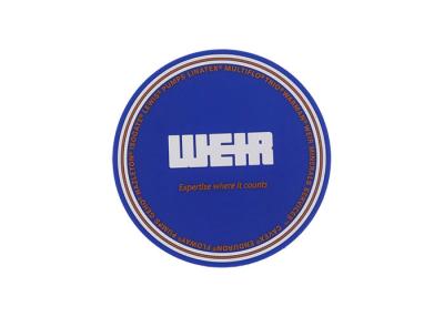 China Reusable Round Custom Soft PVC Coasters For Business Gifts 10cm Diameter for sale