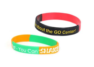 Dimensione porpora/rossa solida 200mmx12mmx2mm di polsini del silicone di sport