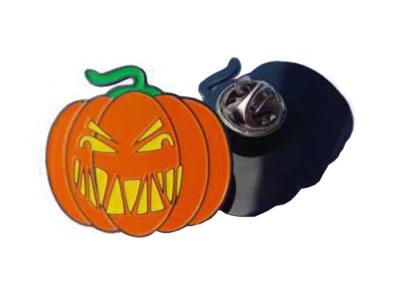 Perni su ordinazione del risvolto della frizione di Butterful, icona del metallo del distintivo dello smalto di Halloween della zucca di anime