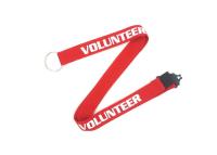 China Custom Printed Polyester Lanyards with Metal Hook 455mm 910mm Breakaway Key Ring for sale