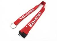 China Custom Printed Polyester Lanyards with Metal Hook 455mm 910mm Breakaway Key Ring for sale