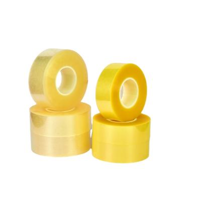 China High Viscosity 50UM Thickness Single Sided Acrylic Glue Light Yellow/Transparent BOPP Packing Tape for Carton Sealing Automated for sale