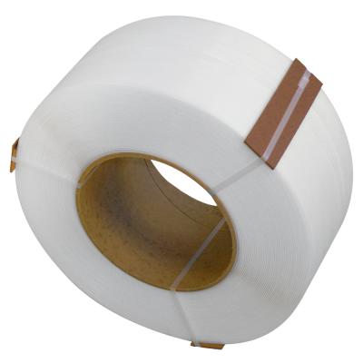 China Manual Eco Friendly Medium High Tensile Smooth PP Packing Strap for Light Medium Goods Textile Commodity Box Strapping for sale