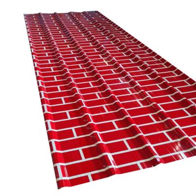 Cina 600 mm-1250 mm Larghezza Rivestito Piastra di tetto ondulato Acciaio al carbonio pannelli di tetto metallici in vendita
