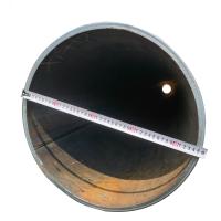 China Half Corrugated Pre Galvanized Round Carbon Pipe for Construction Industry for sale