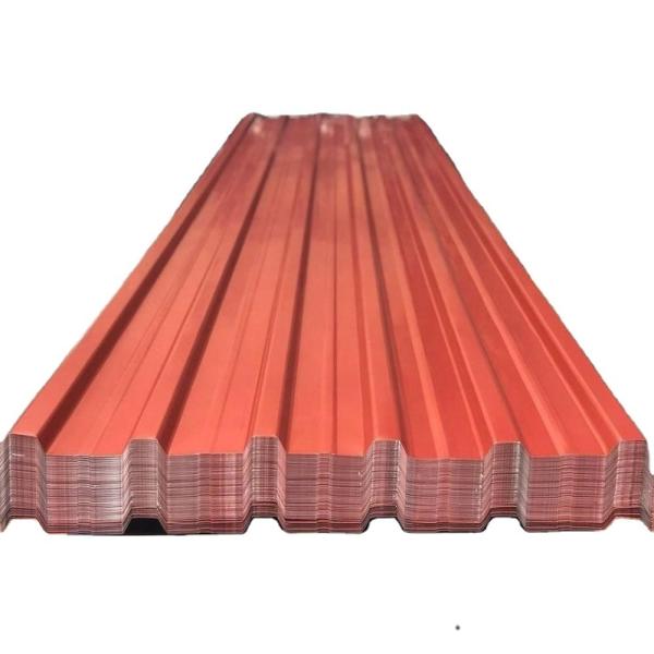 Quality Welding Galvanized 28b Gauge Metal Aluzinc Blue Ppgi Corrugated Plastic Roofing Sheet 20 Black Foot for sale
