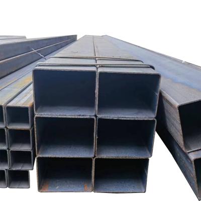 Cina Tubo quadrato galvanizzato 3 pollici tubo di ferro nero laminato a freddo tubo di acciaio rettangolare leggero in vendita
