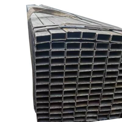 Cina Tubo quadrato galvanizzato 3 pollici tubo di ferro nero laminato a freddo tubo di acciaio rettangolare leggero in vendita